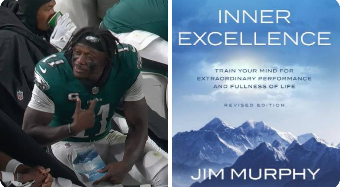 Philadelphia Eagles A.J. Brown Turns Weird Sideline Book Behavior Into ...