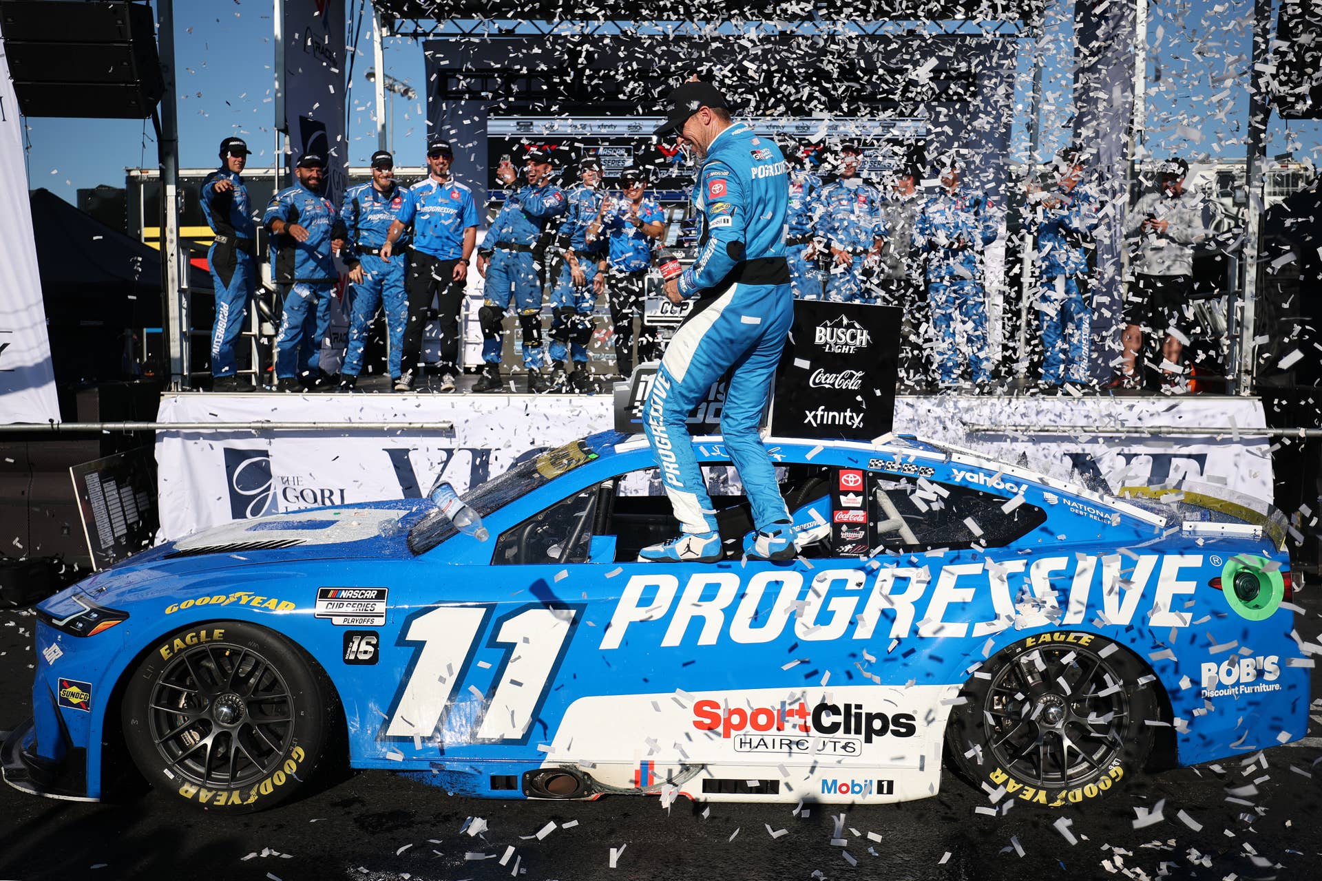 Denny Hamlin Reveals Retirement Countdown After Getaway Win - Athlon