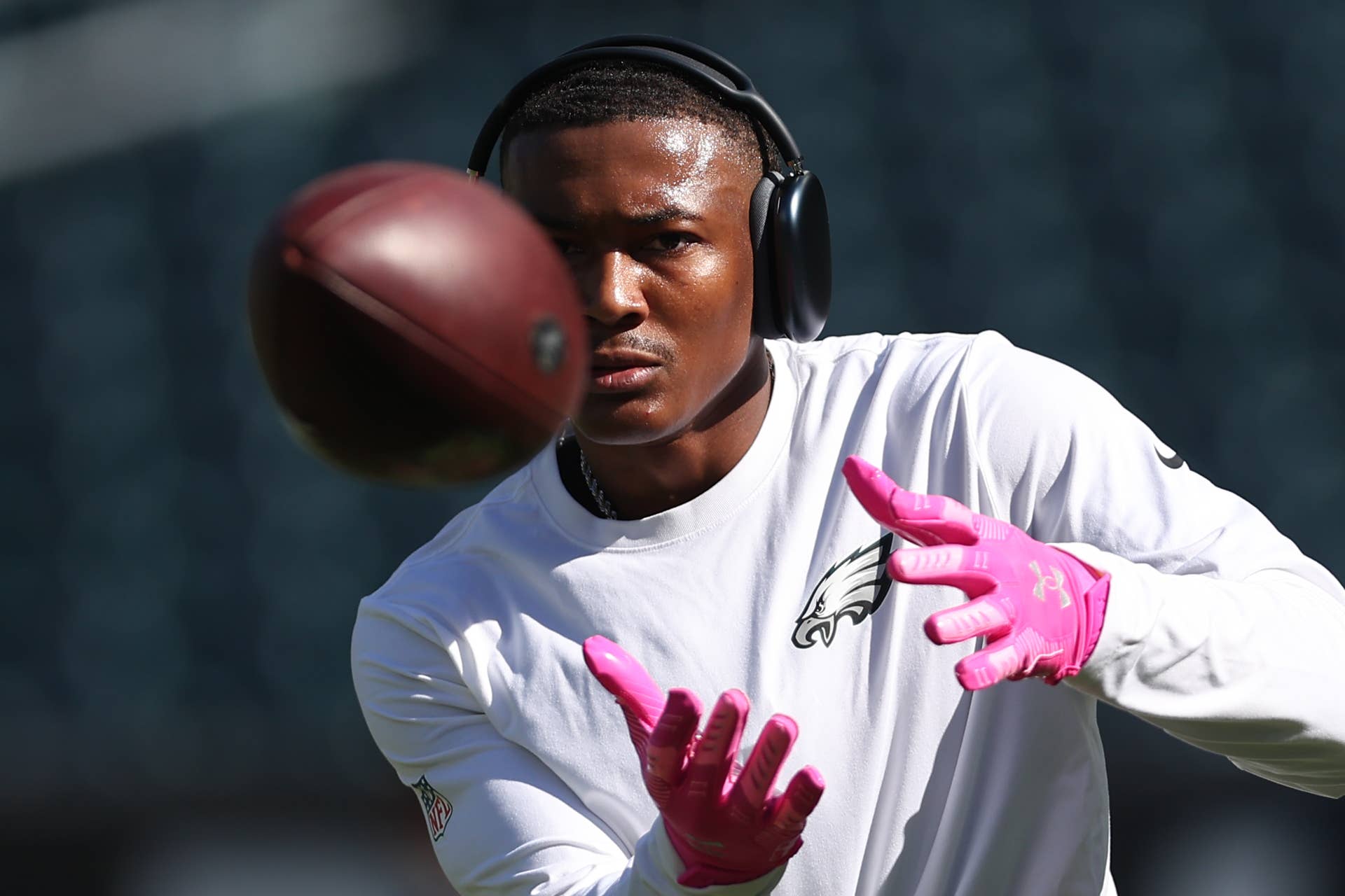 Why Are Eagles Players Wearing Pink Cleats Against Broncos? - Athlon