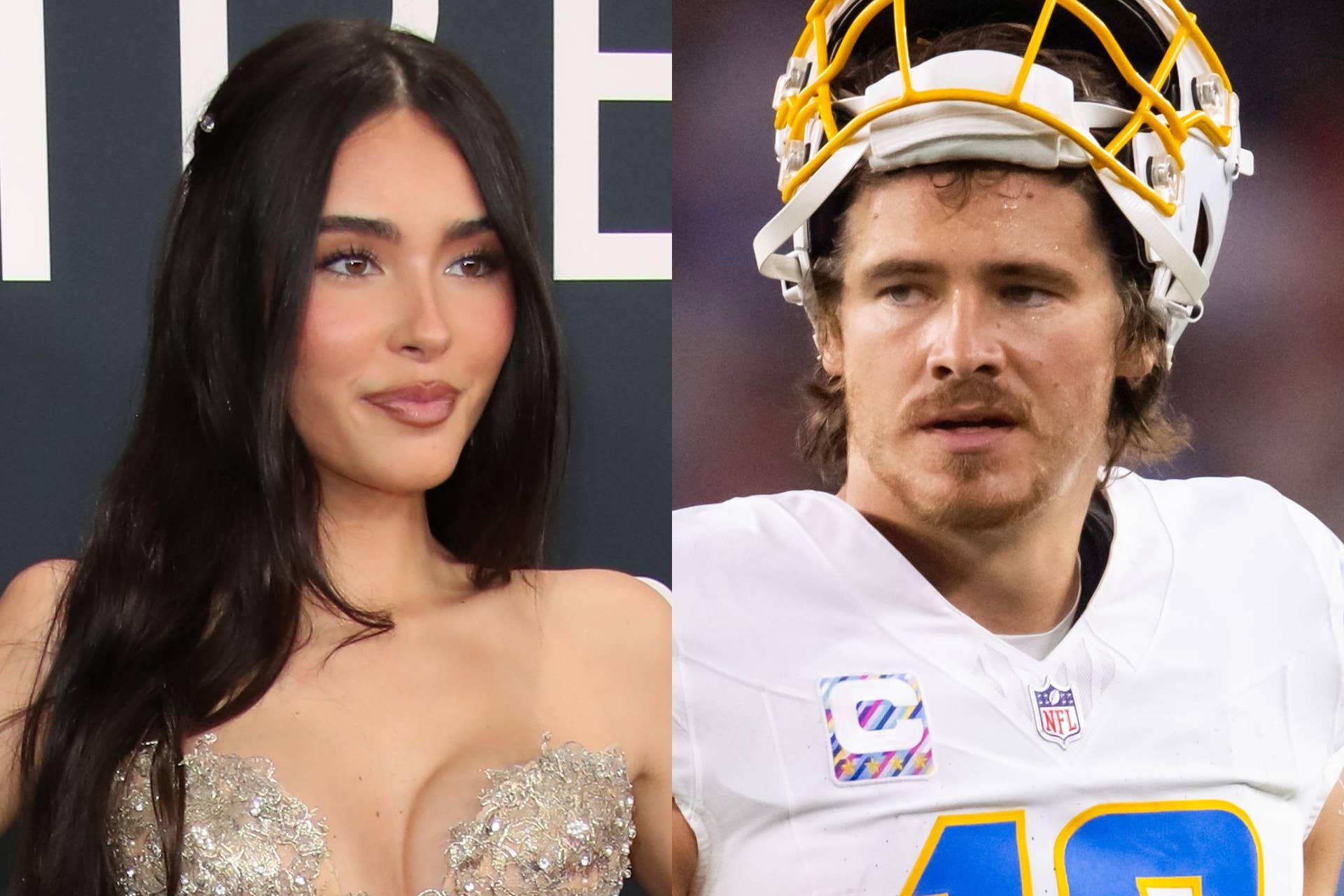 Justin Herbert, Girlfriend Madison Beer Draw Attention at Lakers Game ...