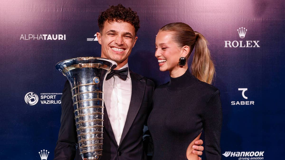 Girlfriend Magui Corceiro's Live Reaction to Lando Norris' F-Bomb ...