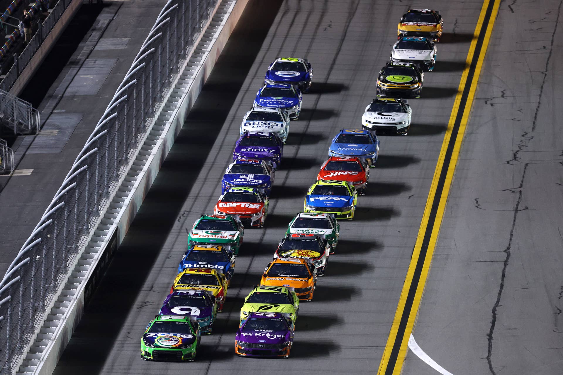 Casey Mears Blows Pit Road Entry, Spins Noah Gragson During Duel 1 at ...