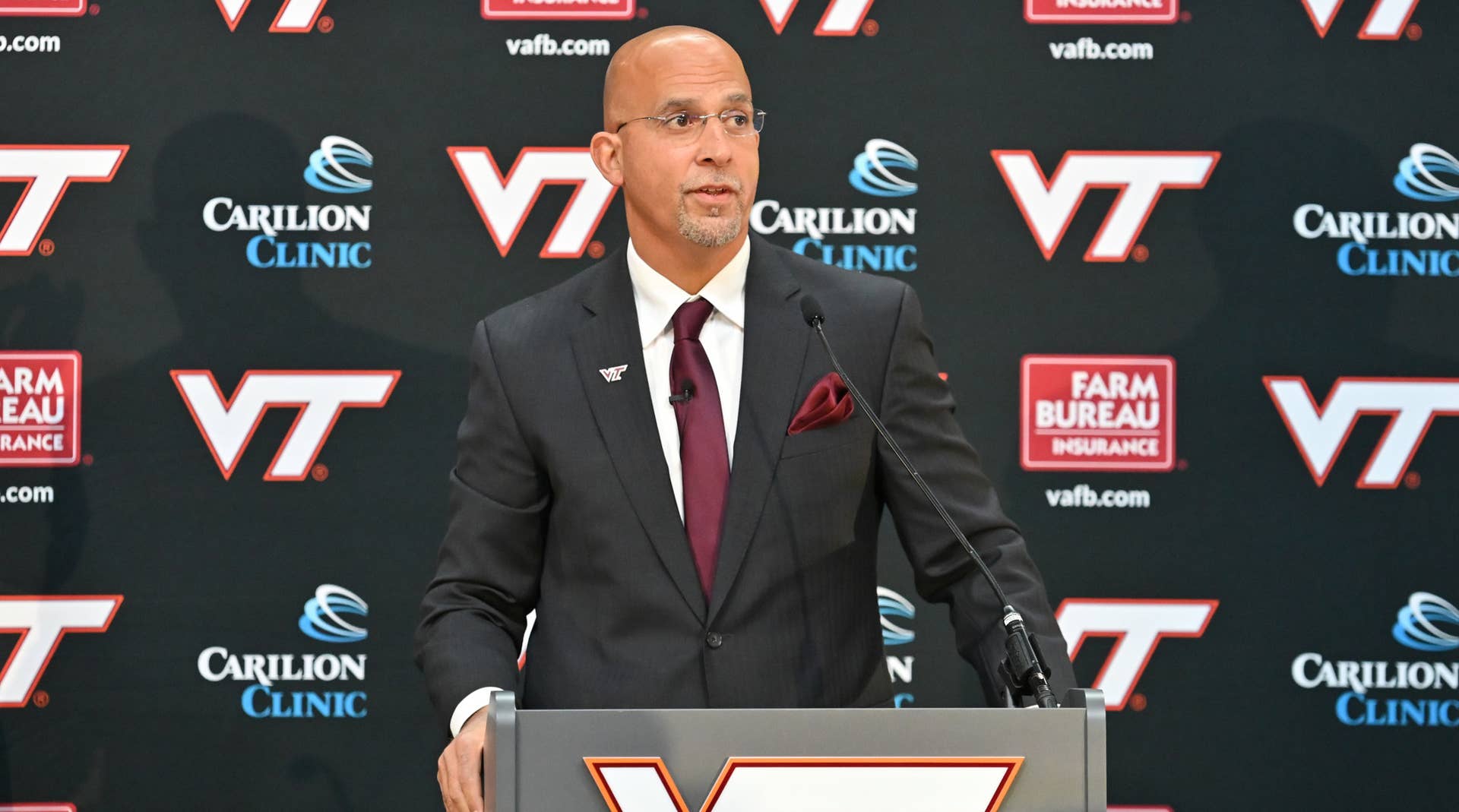 Virginia Tech's James Franklin Reacts to Landing 1,600-Yard Running ...
