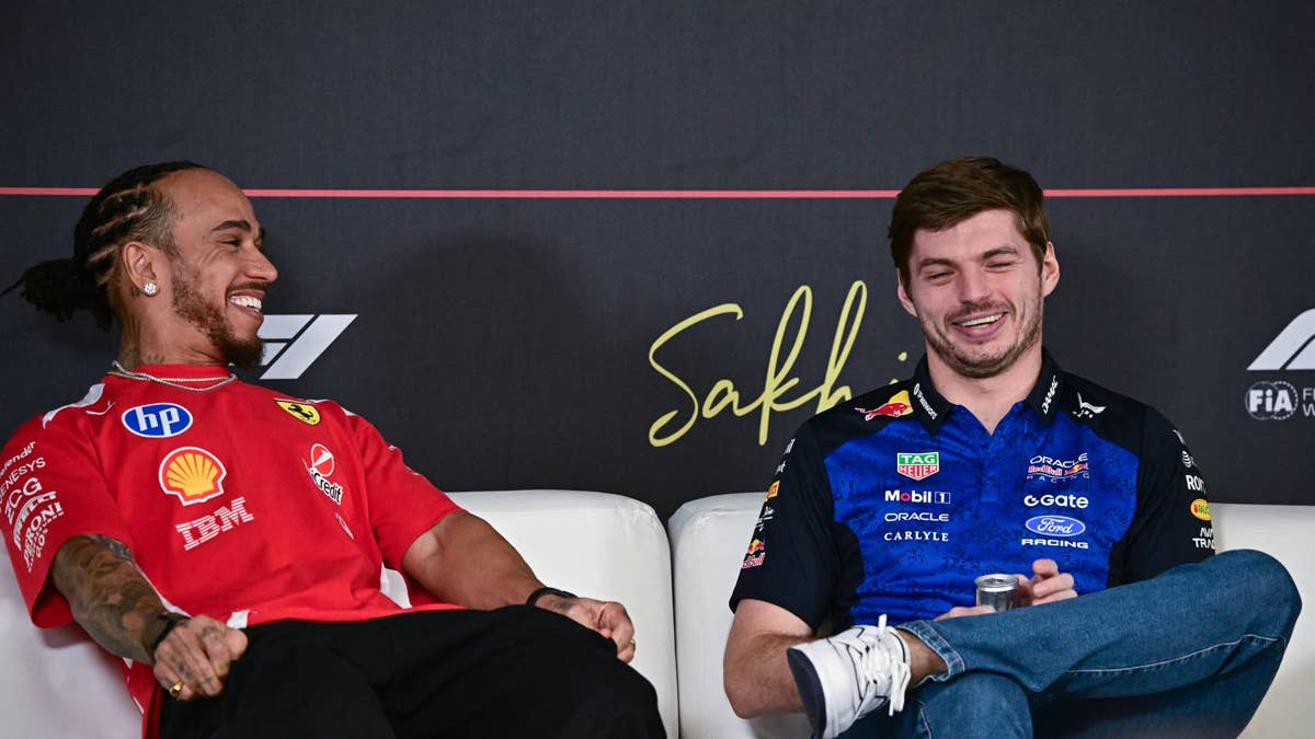 Lewis Hamilton’s Baby Joke Leaves Max Verstappen Laughing - Athlon