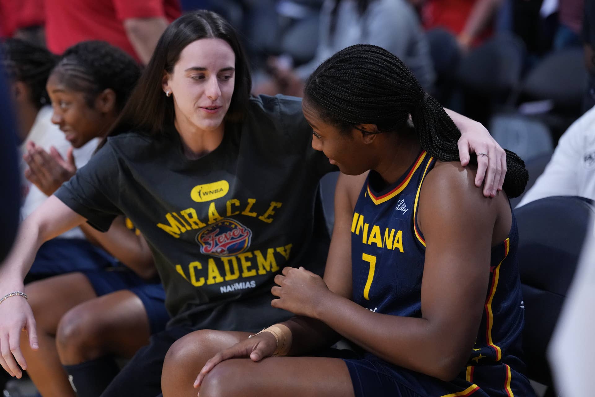 Caitlin Clark Reacts to Emotional Moment With Aliyah Boston - Athlon Sports