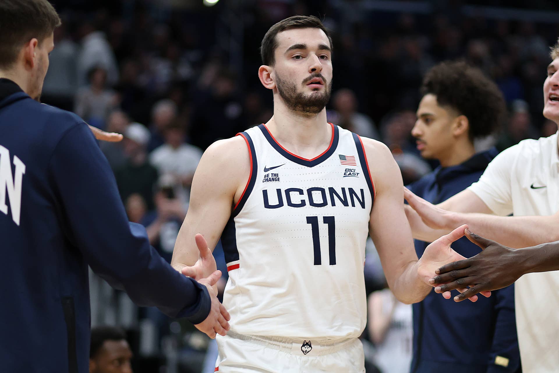 Alex Karaban Reacts After Return to UConn Announcement on Tuesday ...