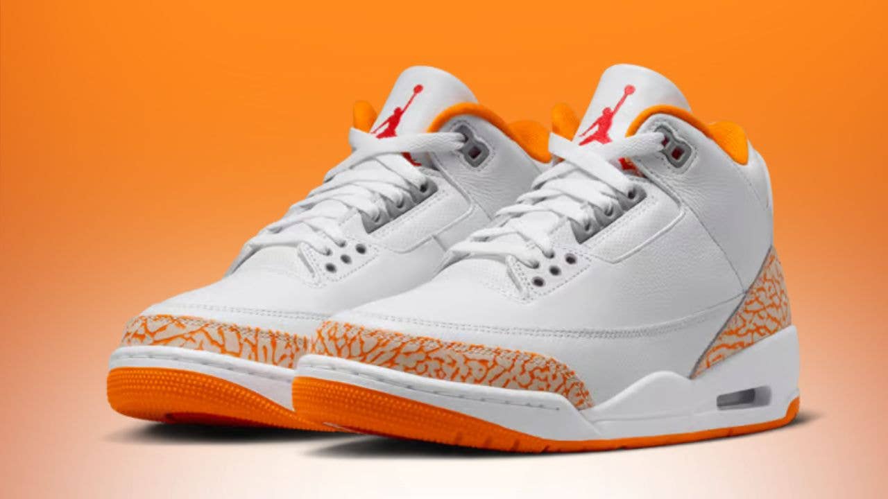 Air Jordan 3 'Orange Citrus' Bright Color, Women Exclusive, Proper ...