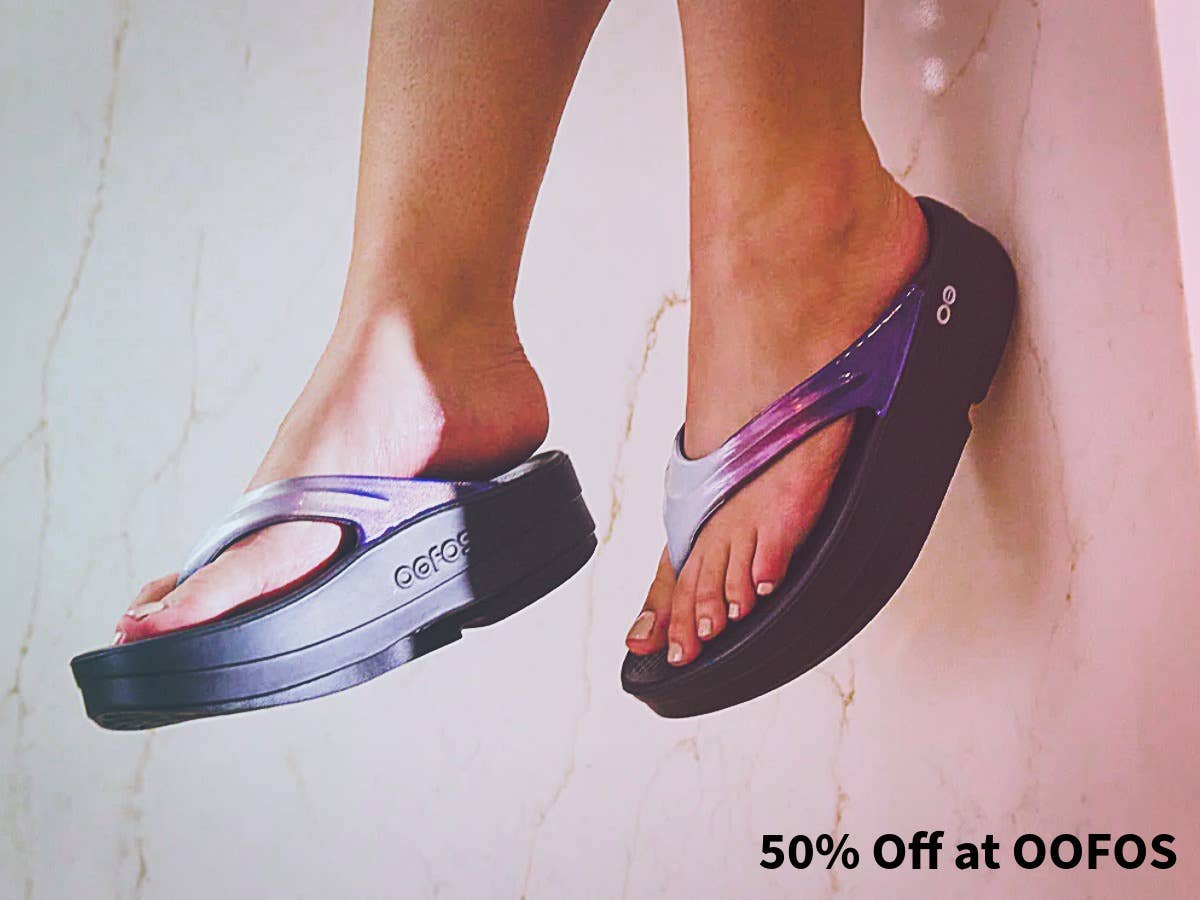 Oofos Recovery Sandals Sale: 50% Off OOmega Luxe Sandals - Athlon Sports