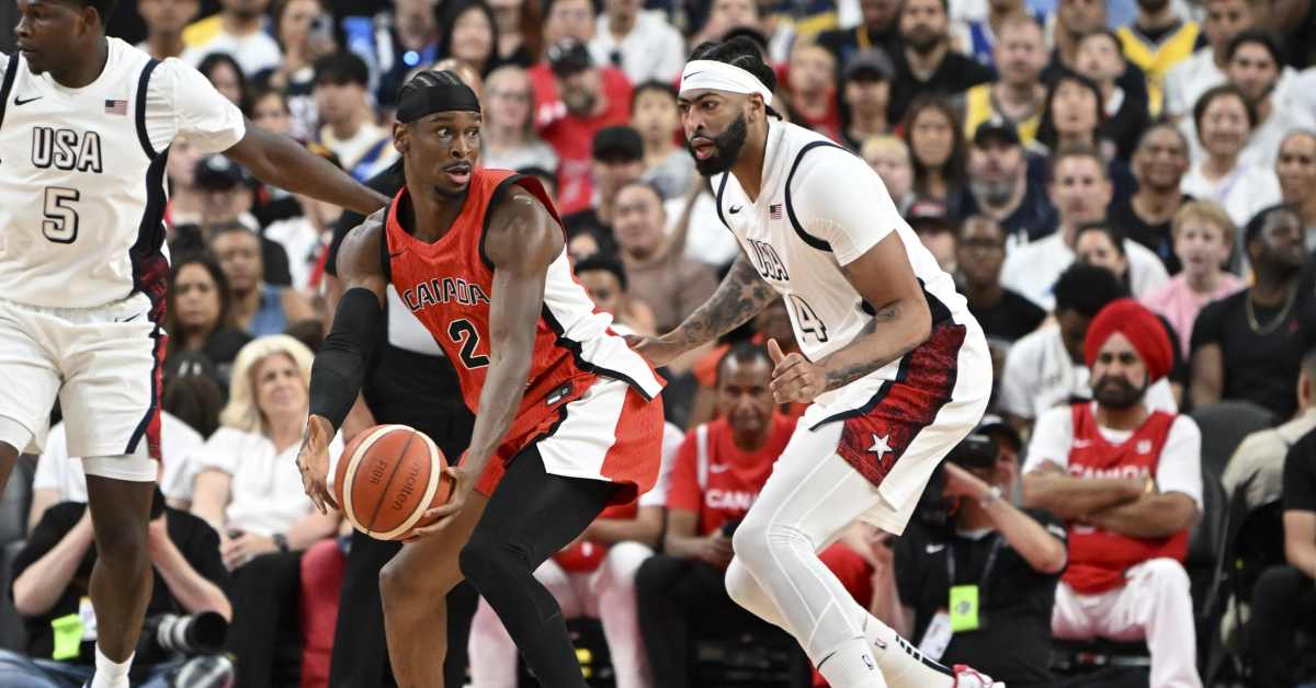 Shai Gilgeous Alexander Lu Dort Show Off In Canadas Losing Effort In Exhibition Vs Team Usa