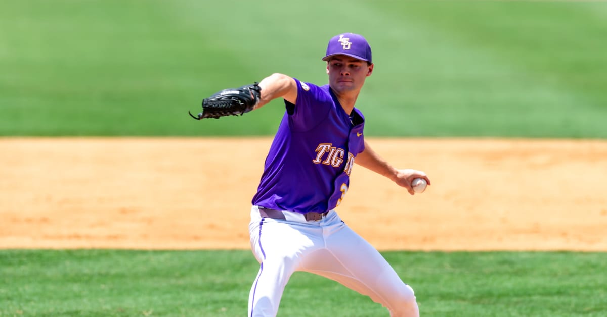 LSU Tigers Pitcher Kade Anderson Reacts to Beating West Virginia ...