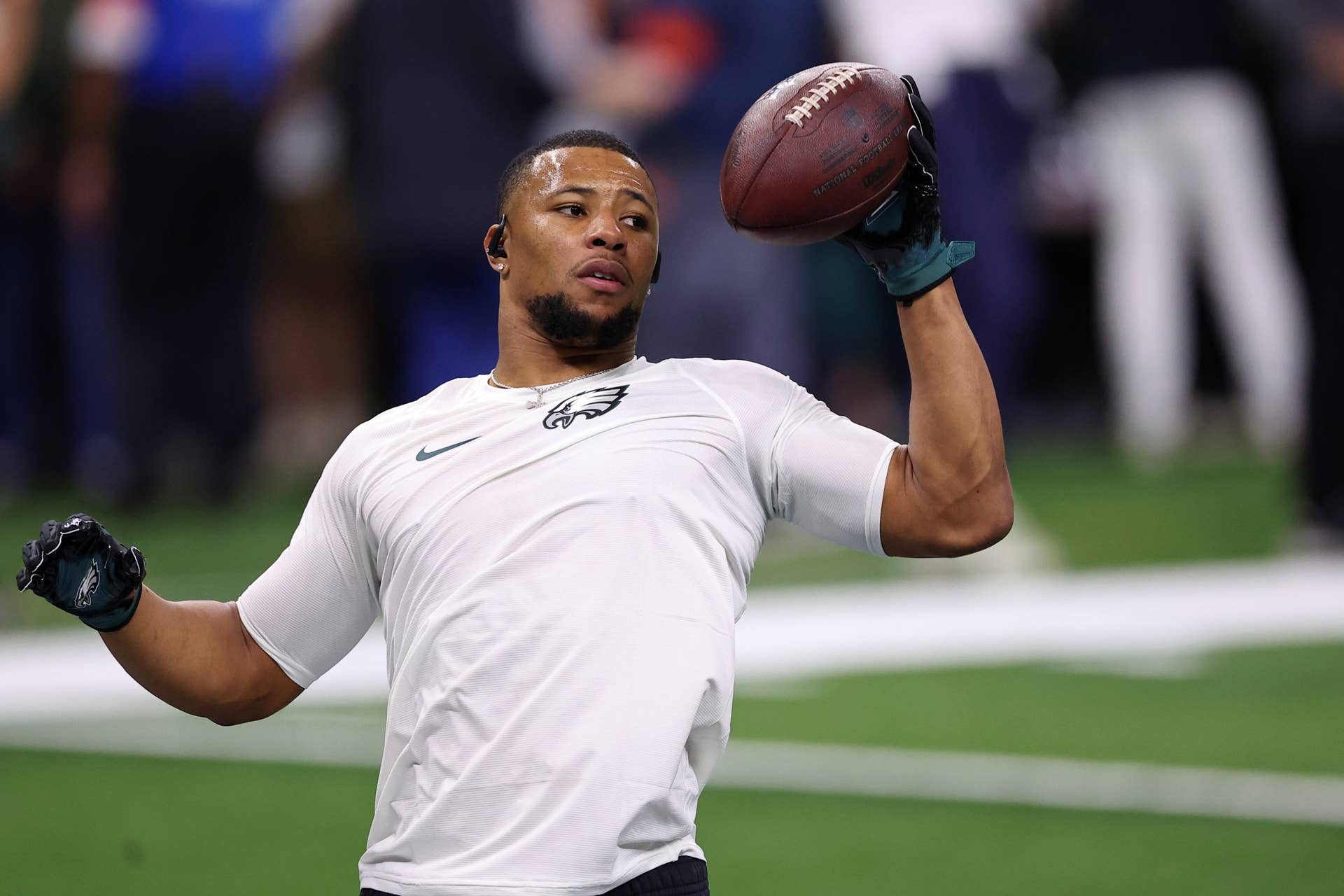 Philadelphia Eagles' Saquon Barkley Viral Reaction To Epic Hot Wings ...