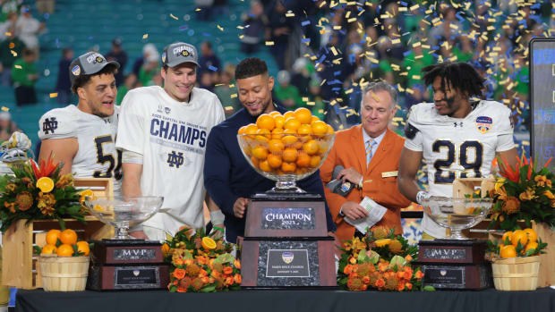 Orange Bowl MVP Riley Leonard Earns Fans' Respect After What Marcus Freeman Said - Athlon Sports