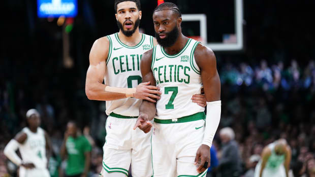 Jaylen Brown Sends 7-Word Message to Jayson Tatum in Hospital After Celtics' Game 5 Win - Athlon ...