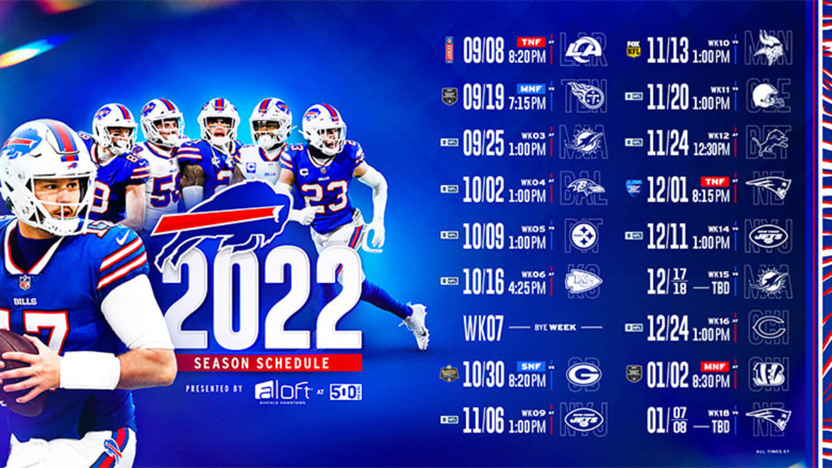 Buffalo bills 2019 schedule store