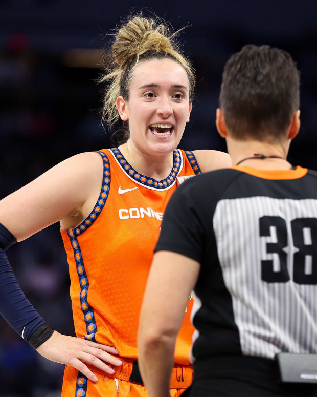 Sun Guard Marina Mabrey Gets a Tech After Standing Up For Her Teammate ...