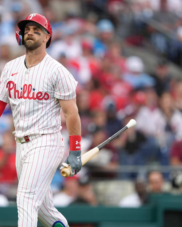 Meet the 2025 Philadelphia Phillies: 1B Bryce Harper - Athlon Sports