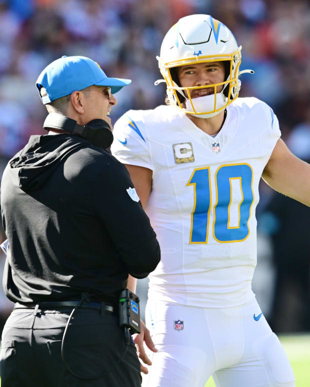 Chargers RB JK Dobbins’ Reaction to Game-Winning TD vs. Bengals ...