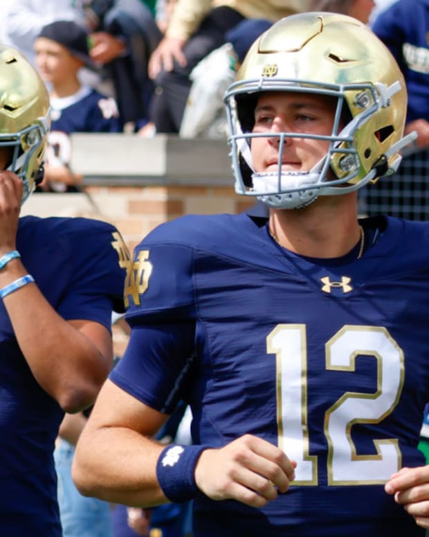 Notre Dame Head Coach Marcus Freeman Wins The Bobby Dodd Coach of the ...