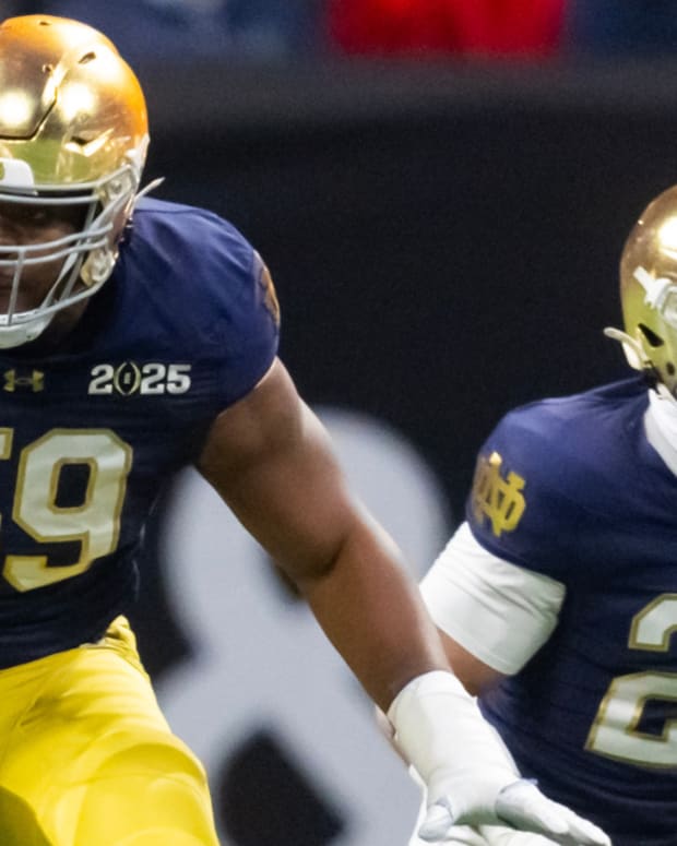 Charles Jagusah Ready To Bolster Notre Dame Offensive Line - Athlon Sports