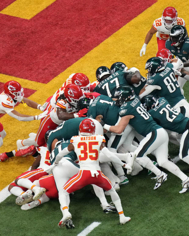 Eagles' MVP Jalen Hurts Private Moments With Cigar And Super Bowl Trophy Going Viral - Athlon Sports