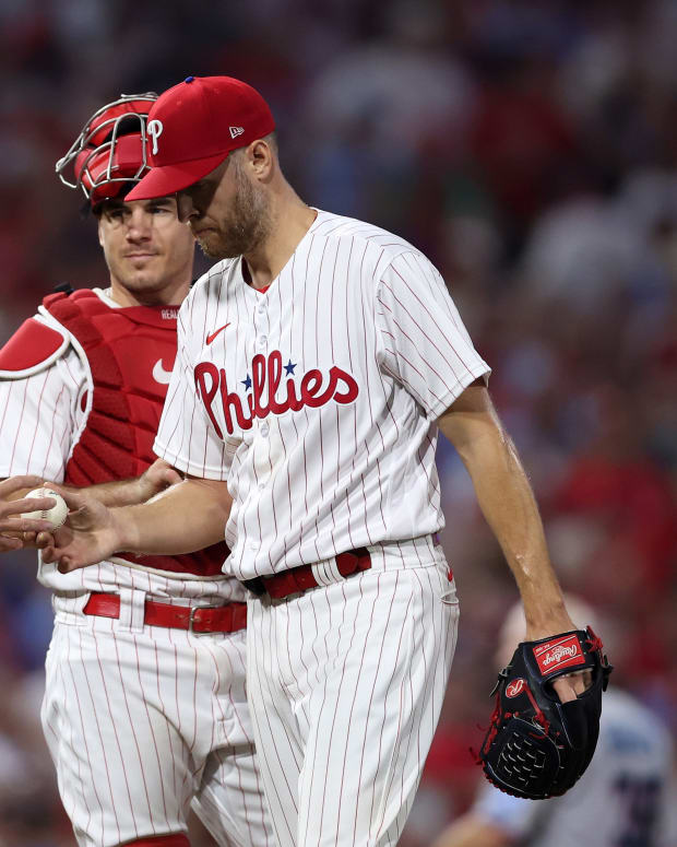 Meet the 2025 Philadelphia Phillies: RHP Aaron Nola - Athlon Sports