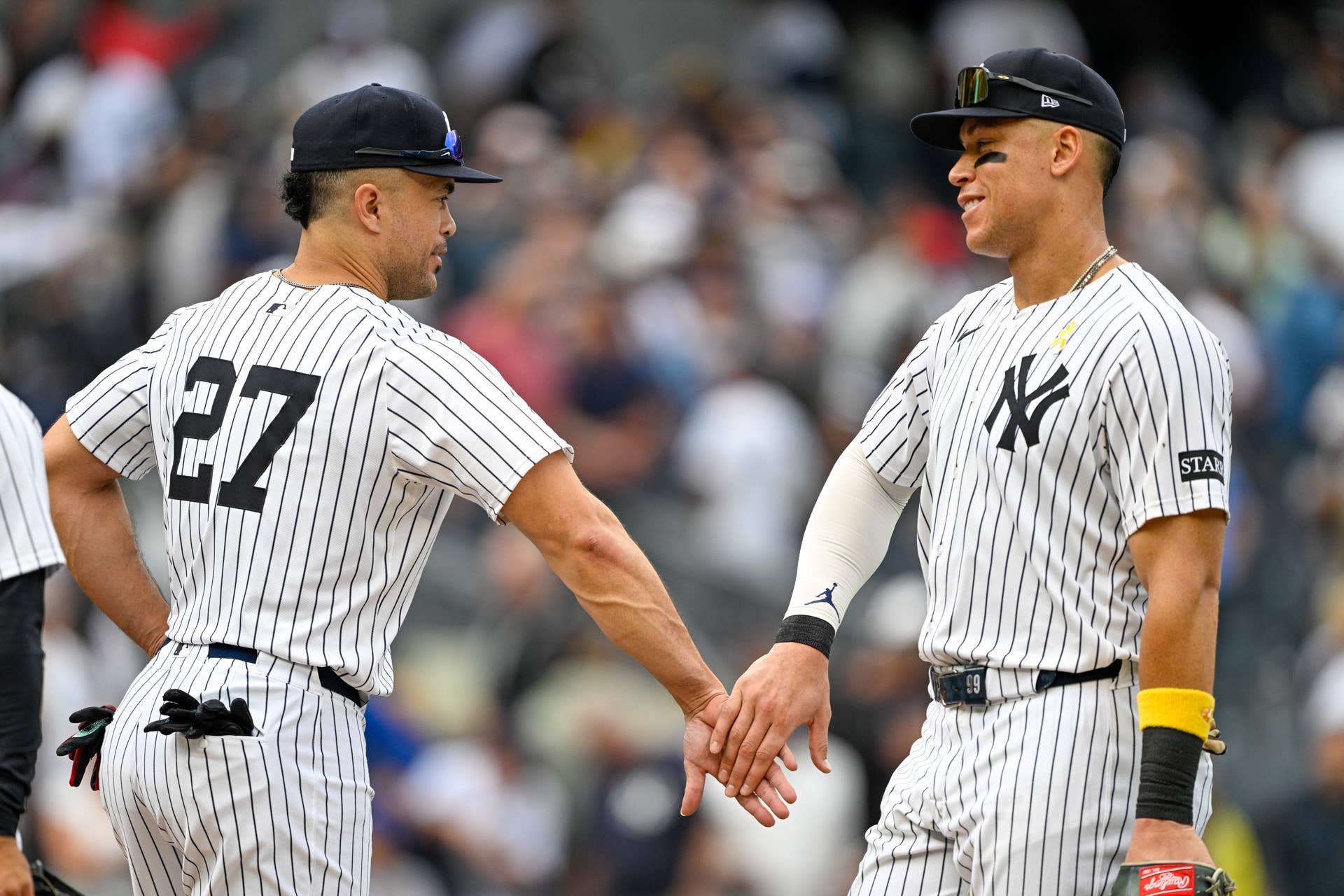 Yankees' Aaron Judge sends message to Giancarlo Stanton after off-field ...