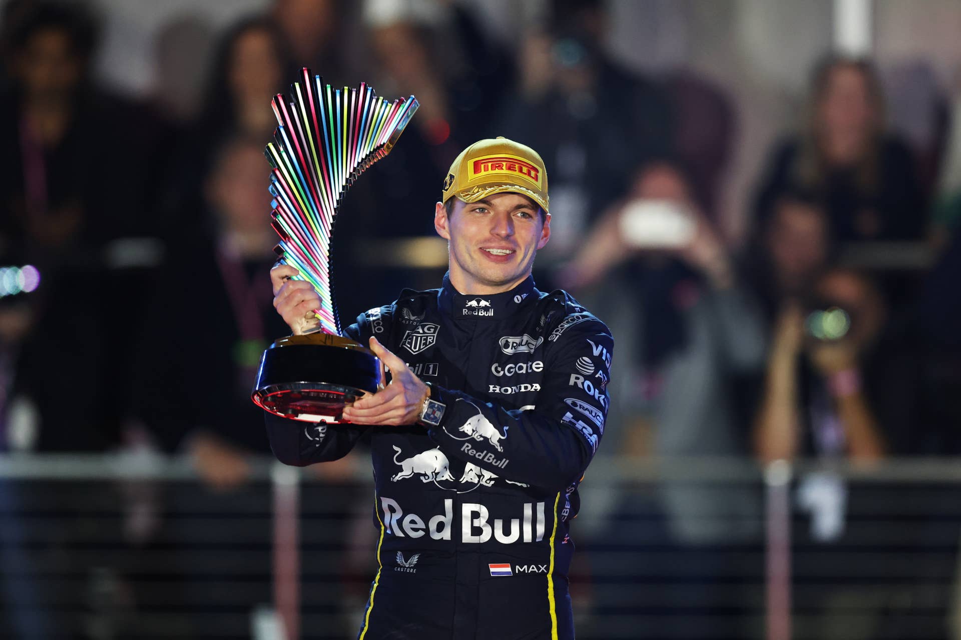 Max Verstappen Breaks Las Vegas Trophy During Team Celebrations ...