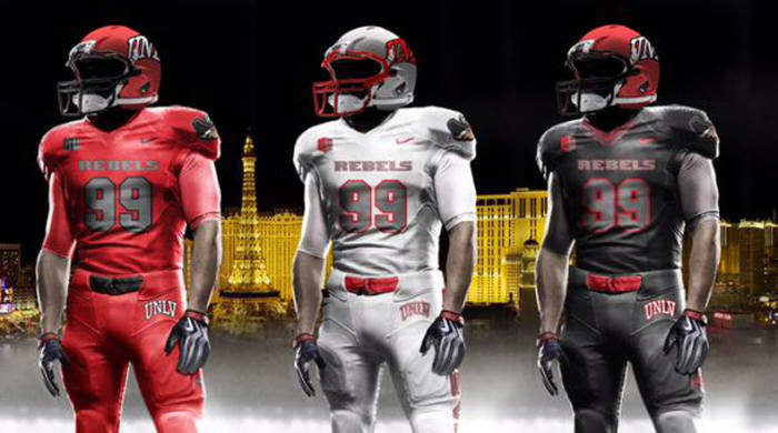 Unlv Unveils New Uniforms And Las Vegas Themed Helmets For 2015 Athlon Sports