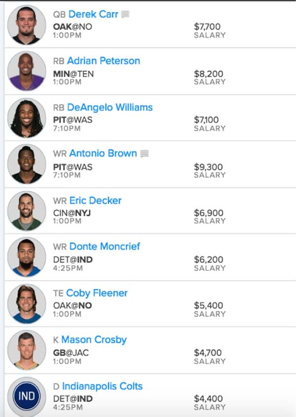 Nfl Best Lineups For Fanduel And Draftkings Week 1 Athlon Sports