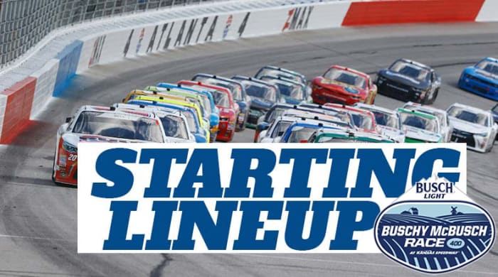 NASCAR Starting Lineup for Sunday's Buschy McBusch Race 400 at Kansas ...