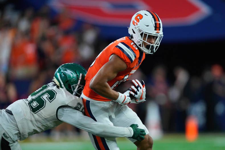 2024 NFL Draft Player Profile: Syracuse TE Oronde Gadsden II - Athlon ...