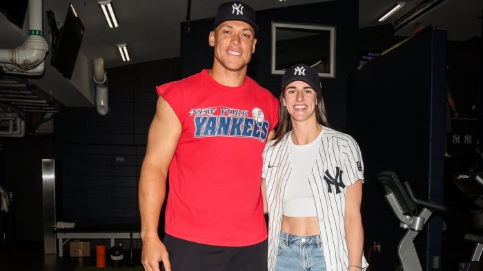 Caitlin Clark with Yankees Star Aaron Judge Photo Going Viral: Indiana ...