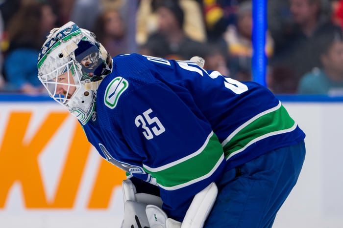 Canucks' Thatcher Demko Reveals Concerning Injury News - Athlon Sports