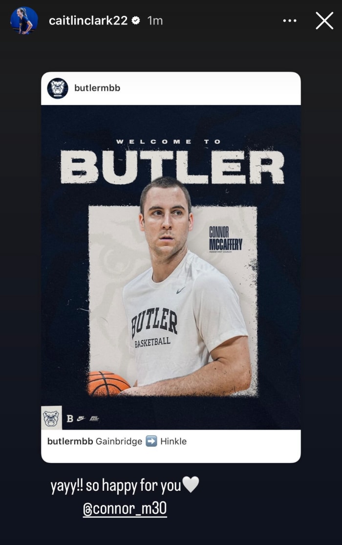 Caitlin Clark Reacts to Boyfriend Connor McCaffery's Big Announcement ...