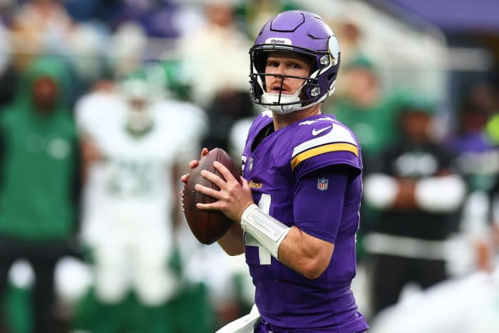 Vikings QB Sam Darnold is already lined up for a massive contract next spring - Athlon Sports