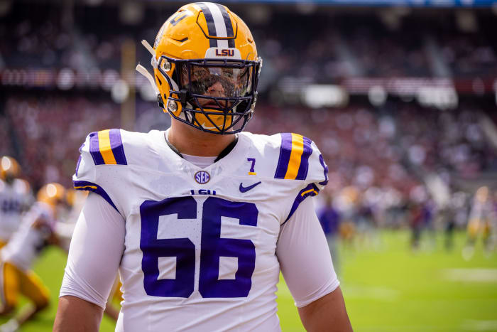 LSU’s Will Campbell Meets with the Media in Green Bay - Athlon Sports