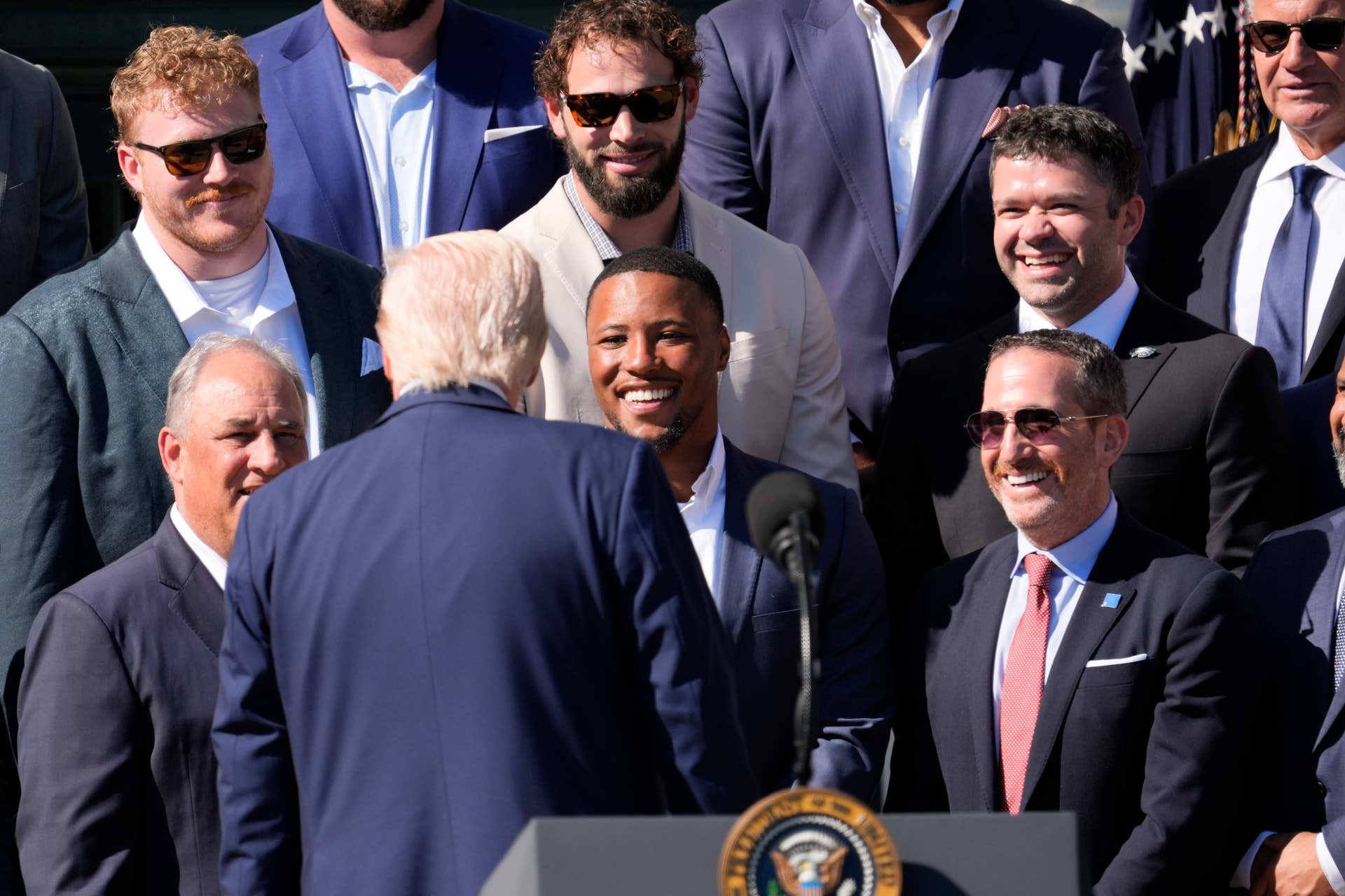 Giants Call Out Trump for False Statement on Saquon Barkley - Athlon Sports