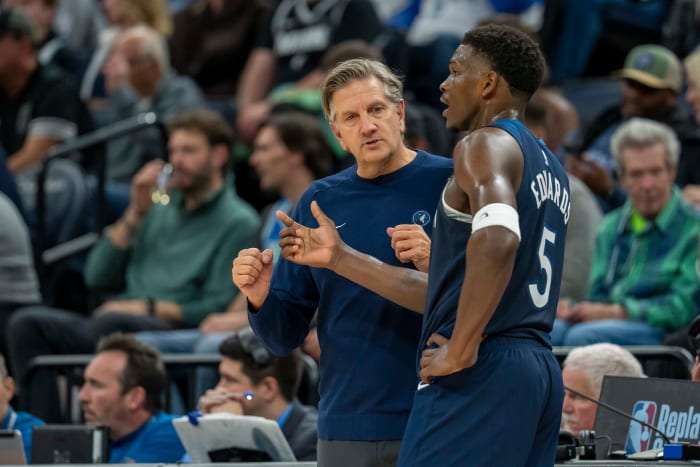 Chris Finch Gets Honest About His Fear After Anthony Edwards' Ankle ...