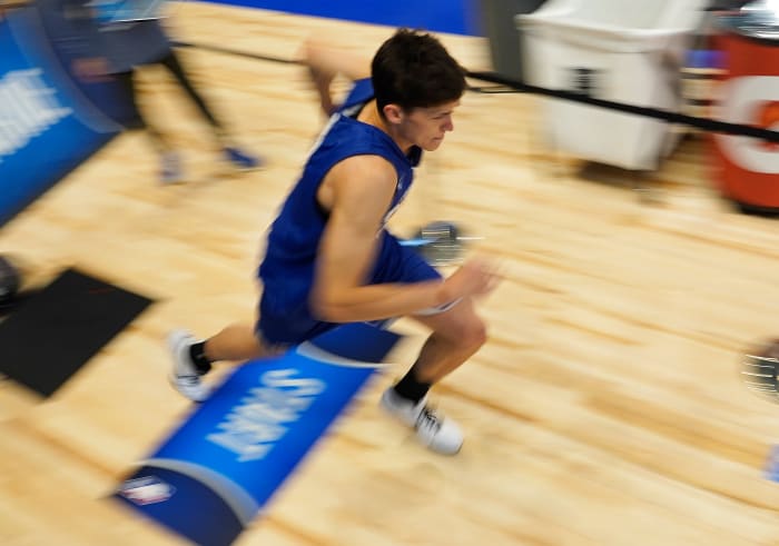 Egor Demin turning heads with strong NBA Combine - Athlon Sports