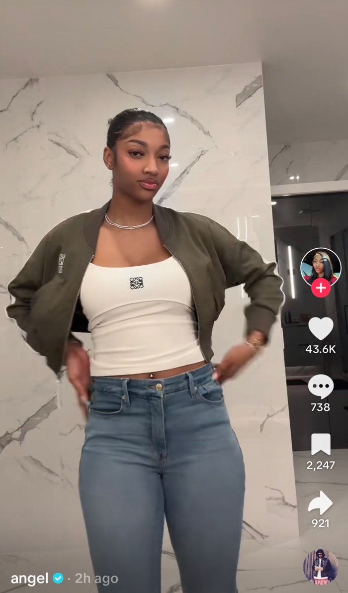 Angel Reese Flexes Outfit for Pacers-Magic NBA Game - Athlon Sports