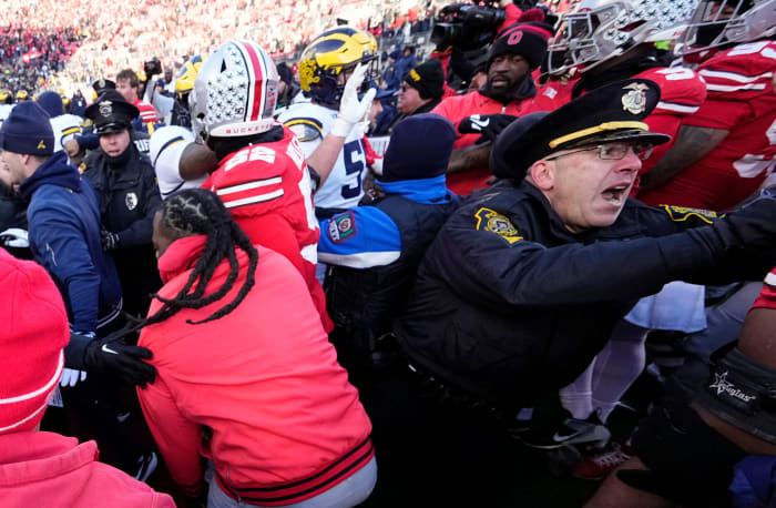 Fans React To New Footage Of Michigan-Ohio State Brawl - Athlon Sports