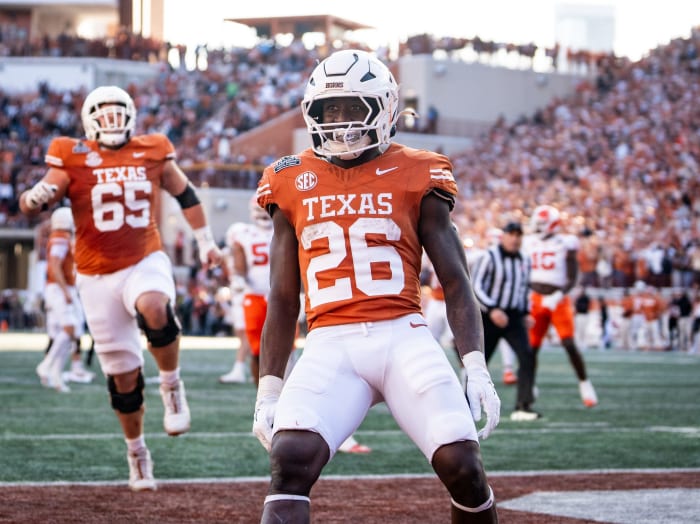 Greg McElroy Reveals Running Back Ranking for Texas Standout Tre Wisner ...