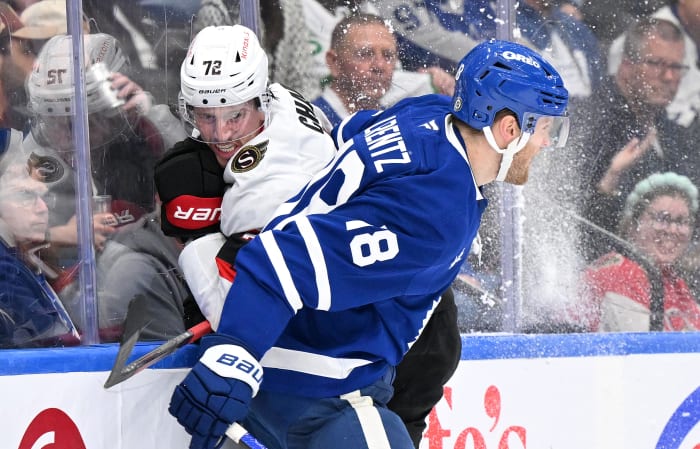 Steven Lorentz on Lucky Bounce off Referee That Gifted Maple Leafs the ...