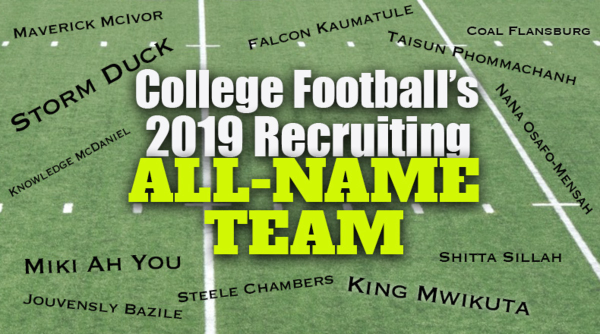 College Football's 2019 Recruiting All-Name Team - Athlon Sports