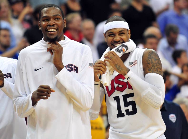 Carmelo Anthony And Kevin Durant