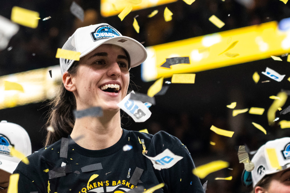 Photo Of Caitlin Clark During Iowa Celebration Causes A Stir Athlon