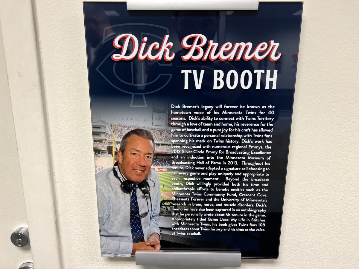 Twins rename TV booth in Dick Bremer's honor - Athlon Sports Twins rename TV booth in Dick Bremer's honor - Athlon Sports