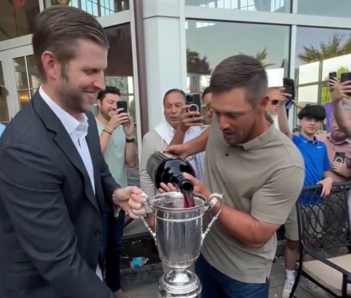 Bryson DeChambeau Spotted Celebrating With Eric Trump After U.S. Open ...