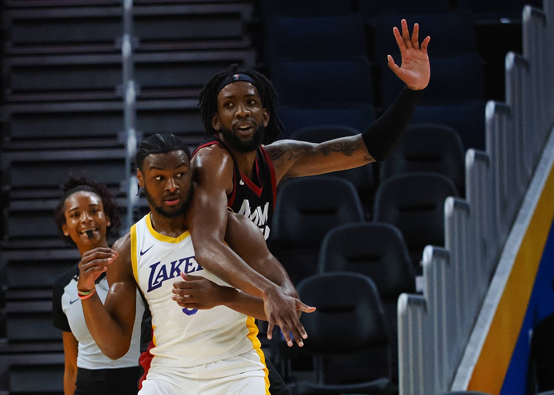 The Internet Is Loving Bronny James After Chippy Play In NBA Summer ...