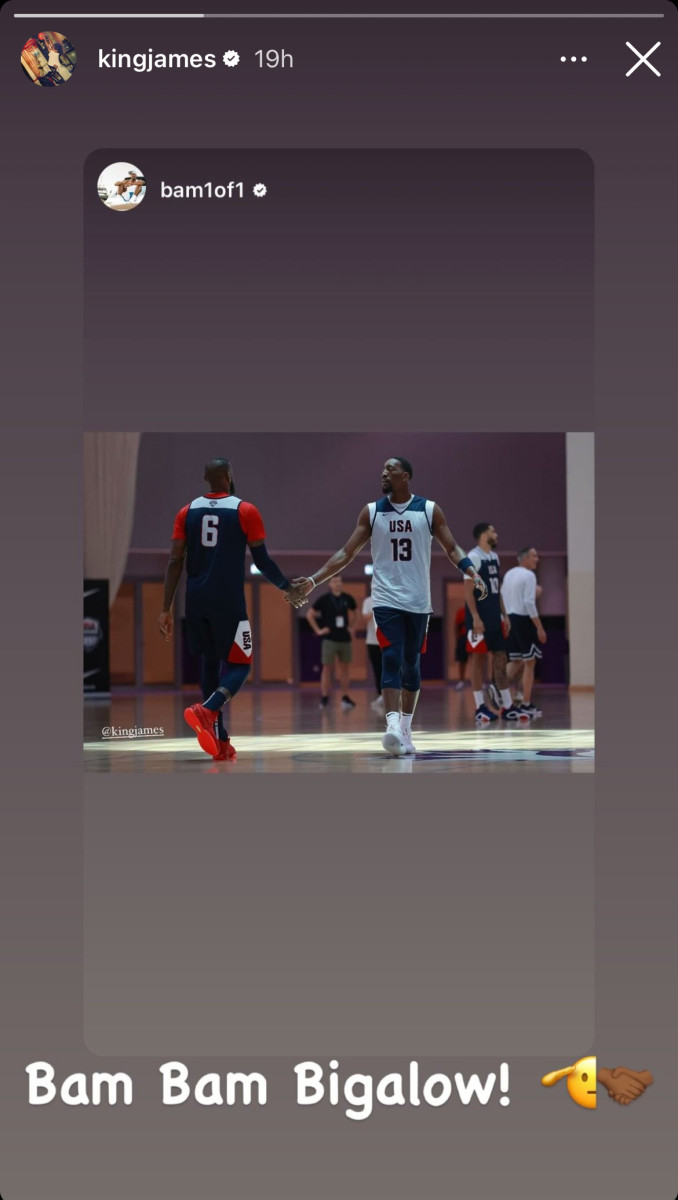 LeBron James Gives Bam Adebayo New Nickname Before Olympics - Athlon Sports LeBron James Gives Bam Adebayo New Nickname Before Olympics - Athlon Sports